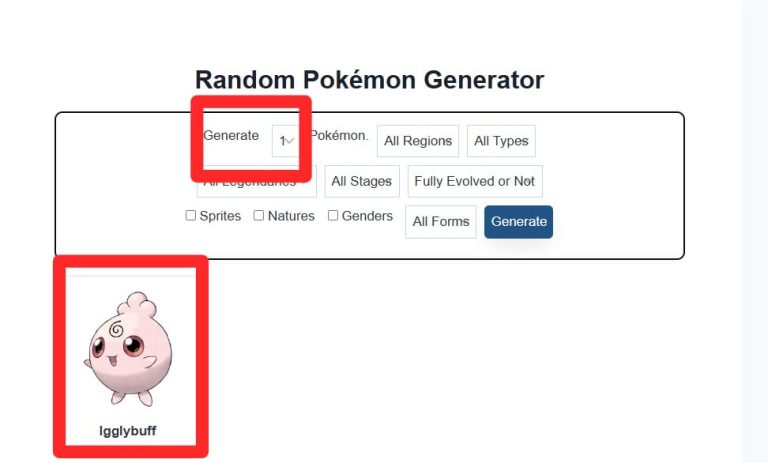 - Random Pokemon Generator