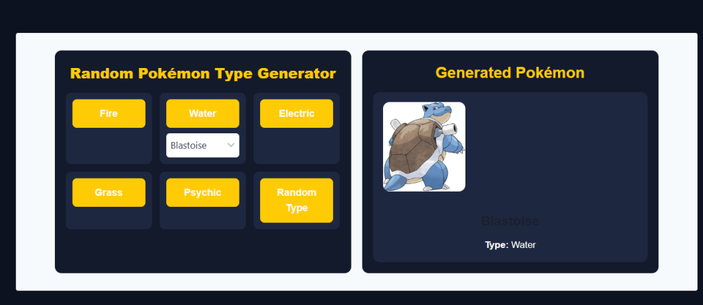 Random Pokémon Type Generator - Random Pokemon Generator